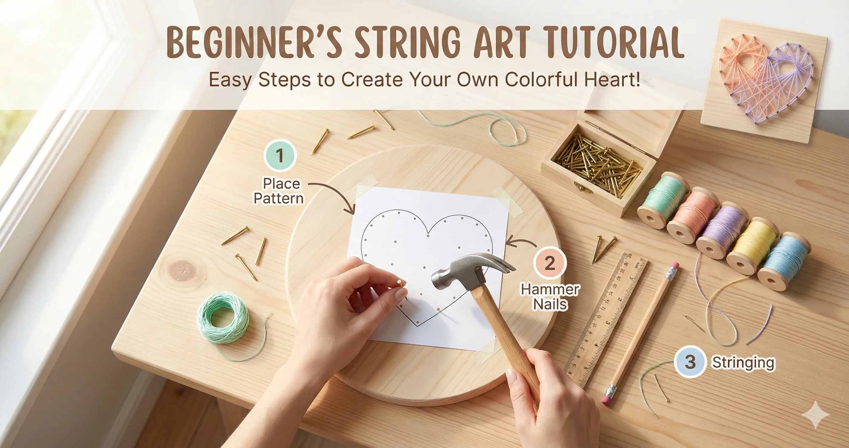 Beginner's Guide: Your First String Art Project - Blog | String Art Generator