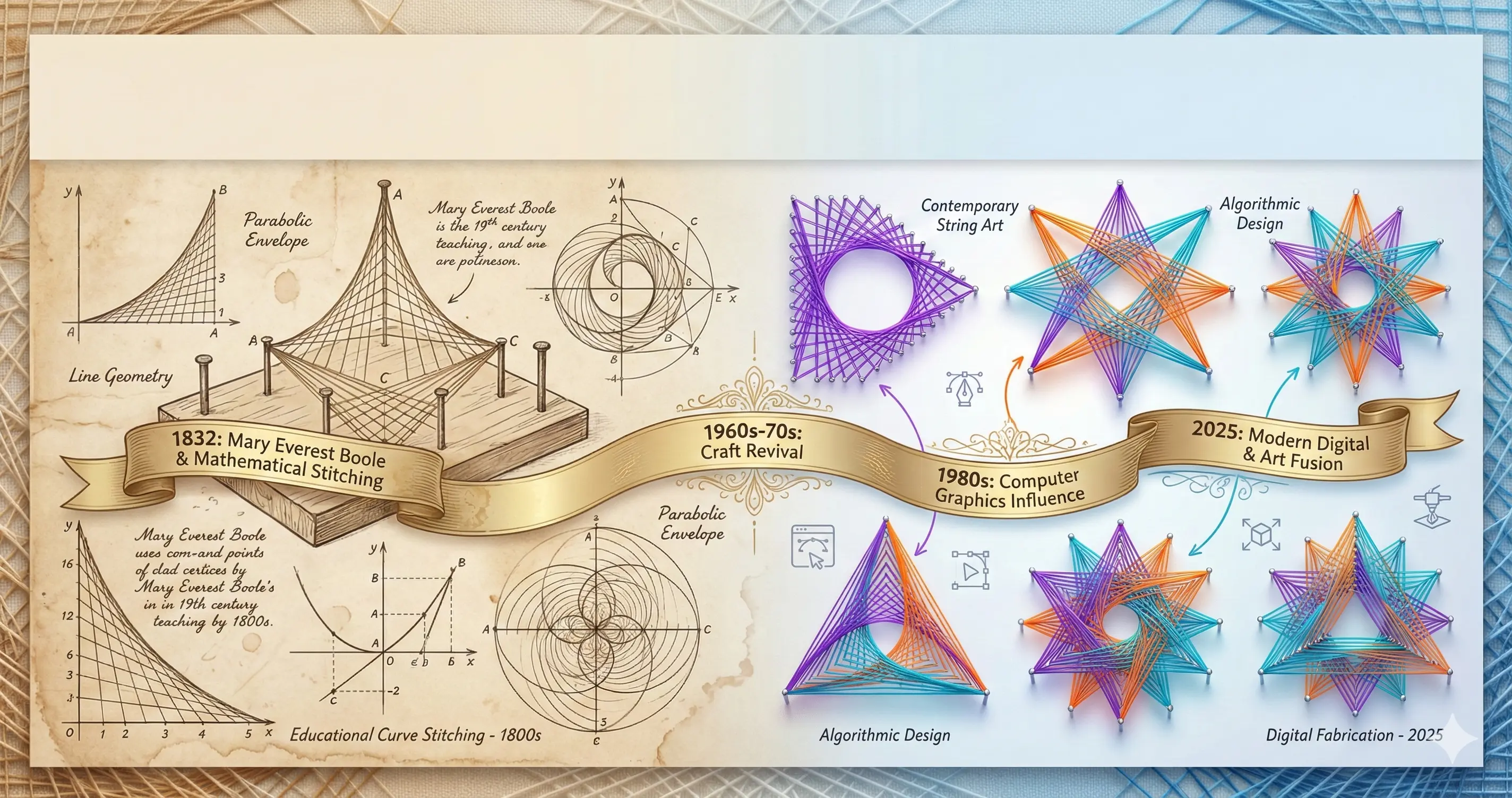 The History of String Art: From Mathematics to Modern Design - Blog ...