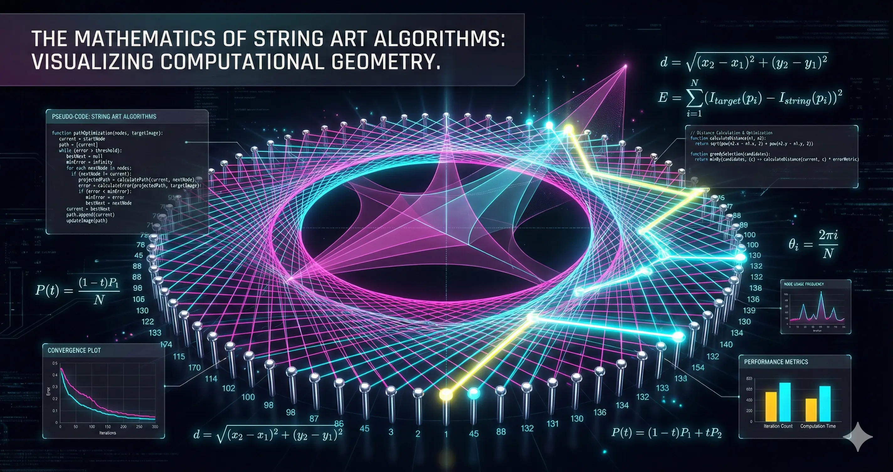 The Mathematics Behind String Art Generation - Blog | String Art Generator